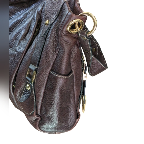orYANY | Bags | Oryany Gwen Chocolate Brown Distressed Leather Multiple ...